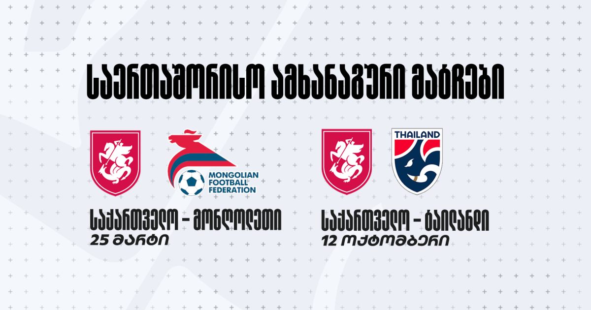 საქართველოს ნაკრები ორ ამხანაგურ შეხვედრას გამართავს - ეროვნული ნაკრები